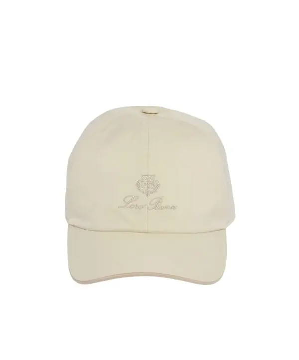Loro Piana Logo Embroidered Baseball Cap - Nude