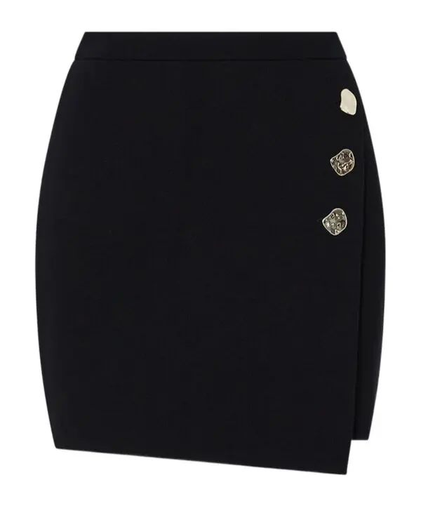 Liu Jo Asymmetrical Knit Mini Skirt