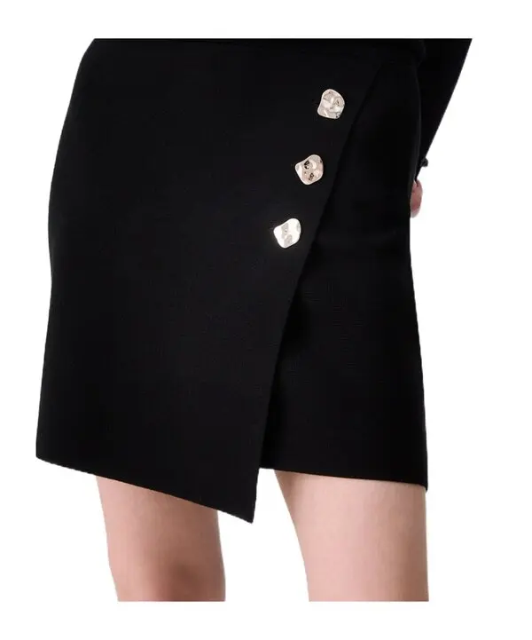 Liu Jo Asymmetrical Knit Mini Skirt