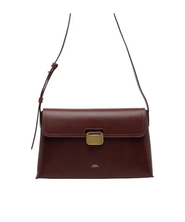 A.p.c. Simone Flap Shoulder Bag - Red
