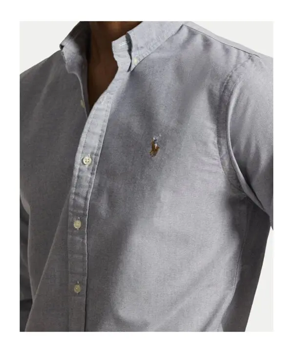 Polo Ralph Lauren Slim-fit Oxford Shirt - Gray