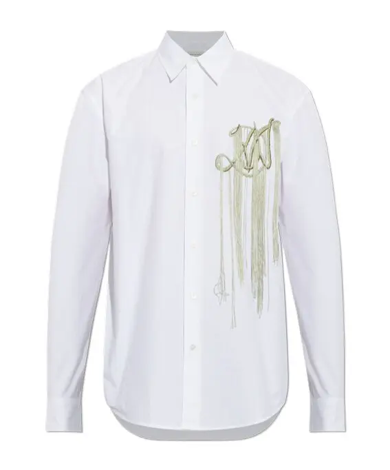 Dries Van Noten Embroidered Cotton Shirt
