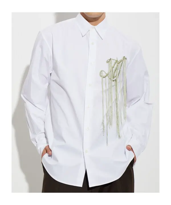 Dries Van Noten Embroidered Cotton Shirt