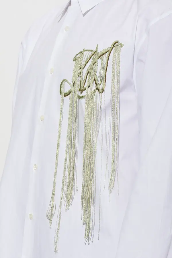 Dries Van Noten Embroidered Cotton Shirt