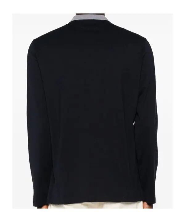 Brunello Cucinelli Logo Embroidered Long-sleeved Polo Shirt