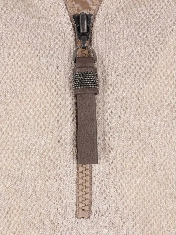 Brunello Cucinelli Long-sleeved Half-zip Jumper