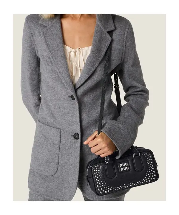 Miu Miu Arcadie Studded Leather Bag