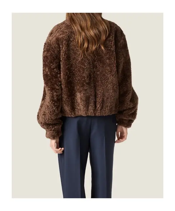 Miu Miu Shearling Blouson Jacket