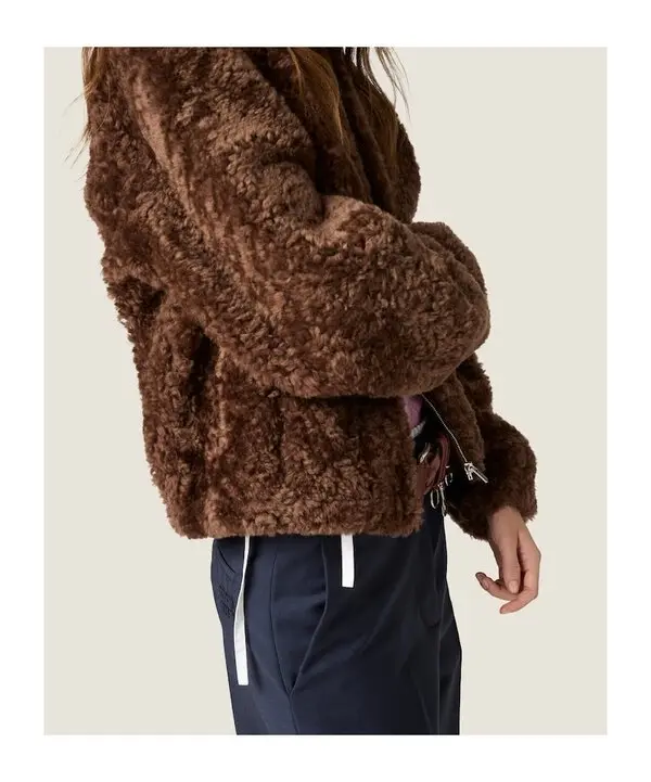 Miu Miu Shearling Blouson Jacket