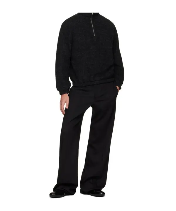 JIL SANDER Half-zip Sweatshirt - Black