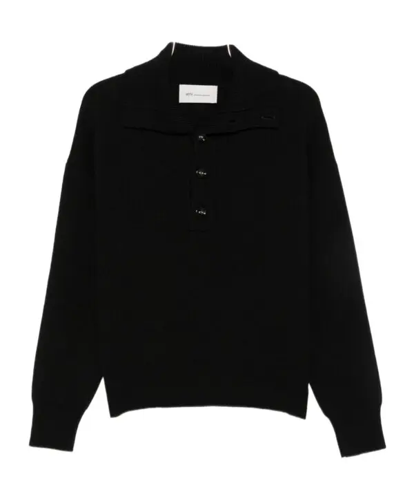 AMI Paris Button-up Sweater