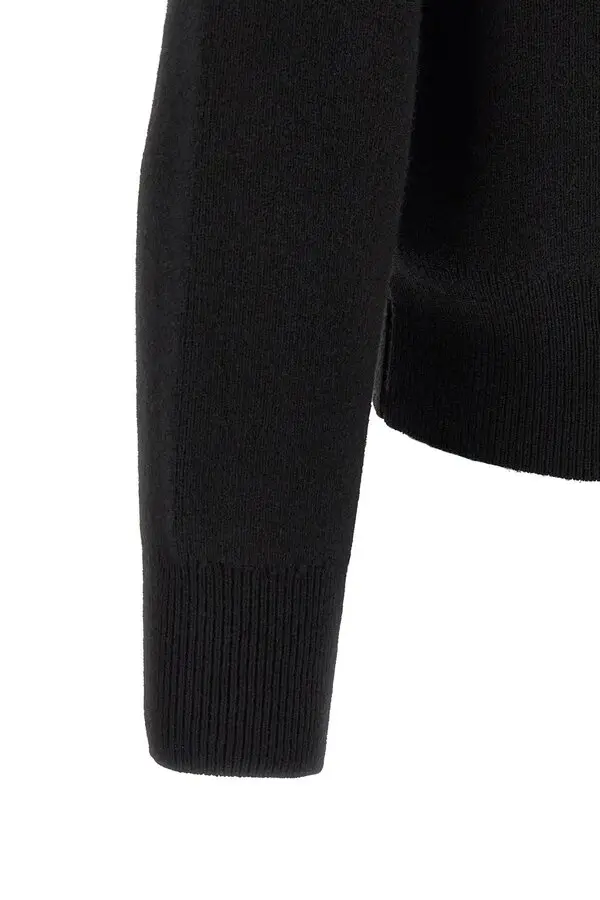 AMI Paris High Neck Jumper - Black