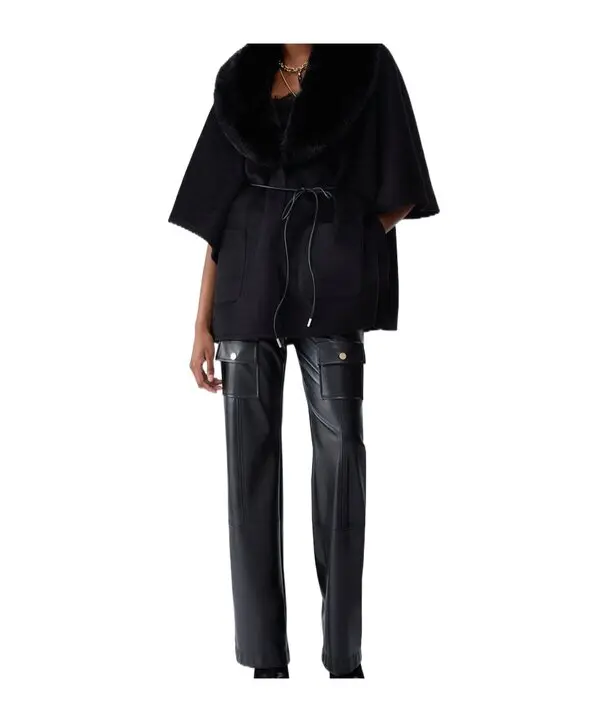 Liu Jo Synthetic Shearling Poncho