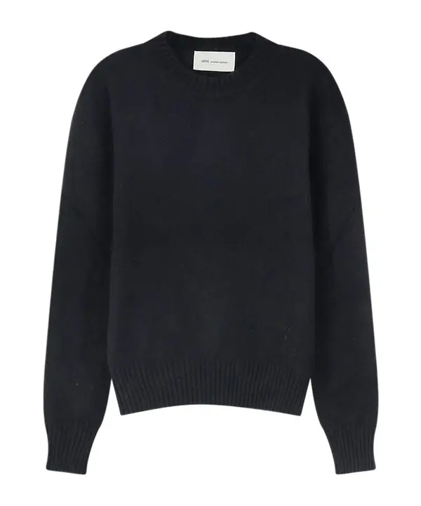 AMI Paris Long-sleeved Sweater - Black