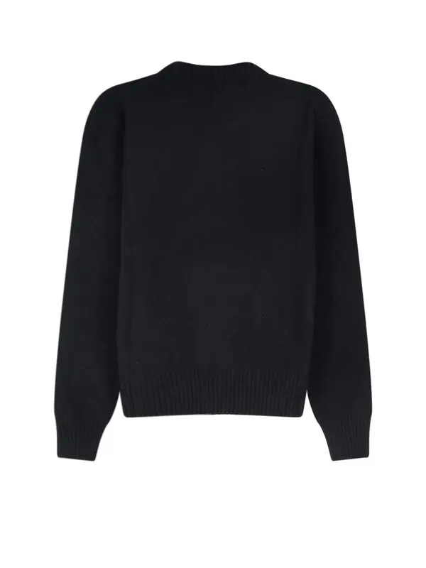 AMI Paris Long-sleeved Sweater - Black