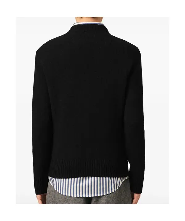 AMI Paris Long-sleeved Sweater - Black