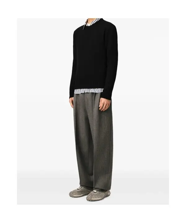 AMI Paris Long-sleeved Sweater - Black