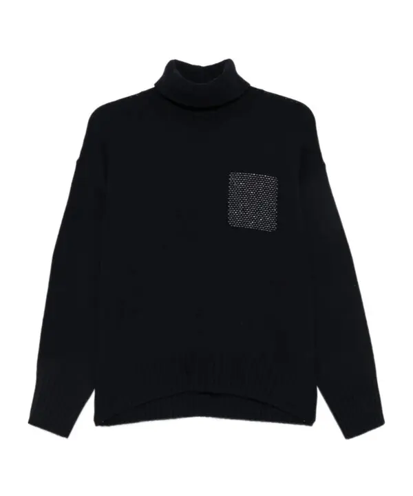 Peserico Embellished Roll-neck Jumper