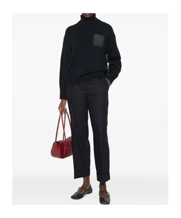 Peserico Embellished Roll-neck Jumper