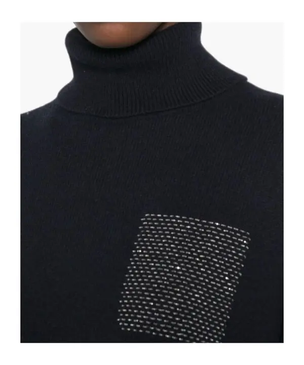 Peserico Embellished Roll-neck Jumper