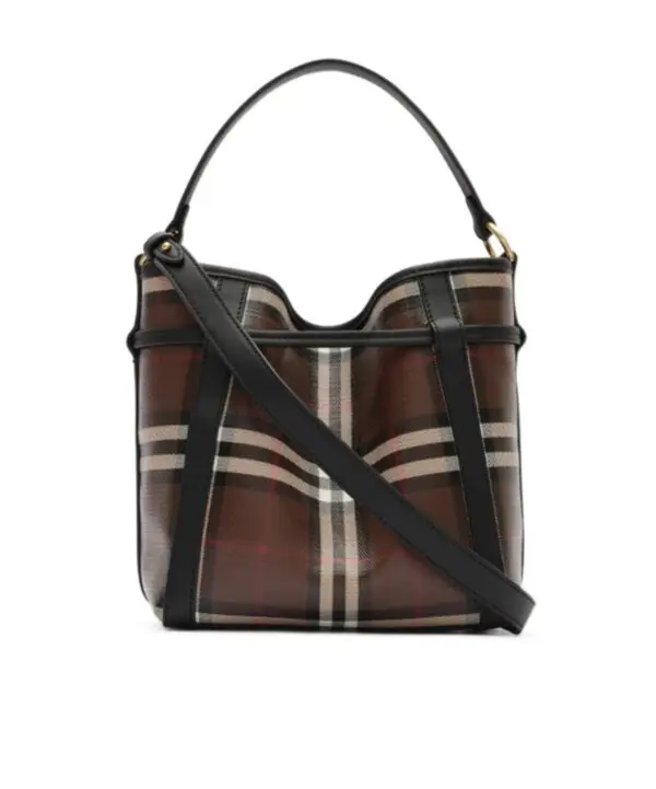 Burberry Mini Check Bucket Bag