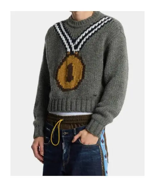 Dsquared2 Intarsia-knit Crew-neck Sweater