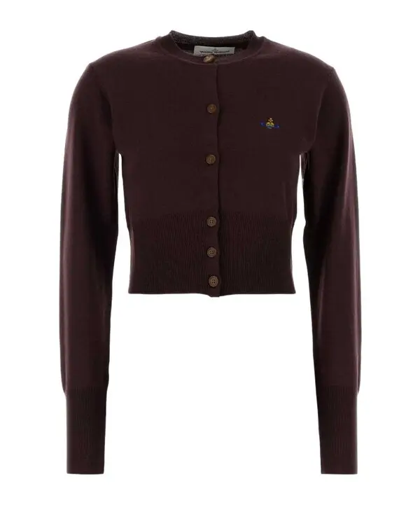 VIVIENNE WESTWOOD Bea Cropped Cardigan - Black