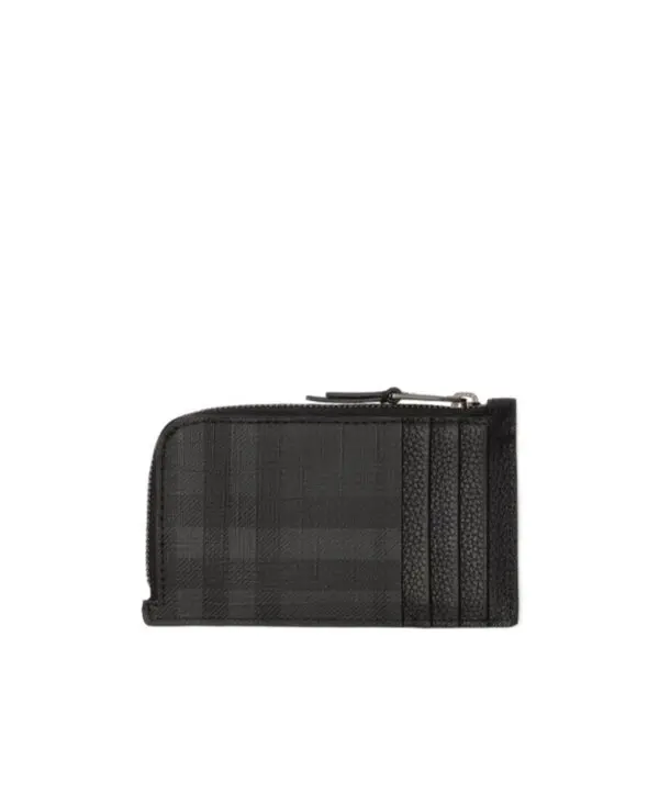 Burberry City Check Zip Card Case