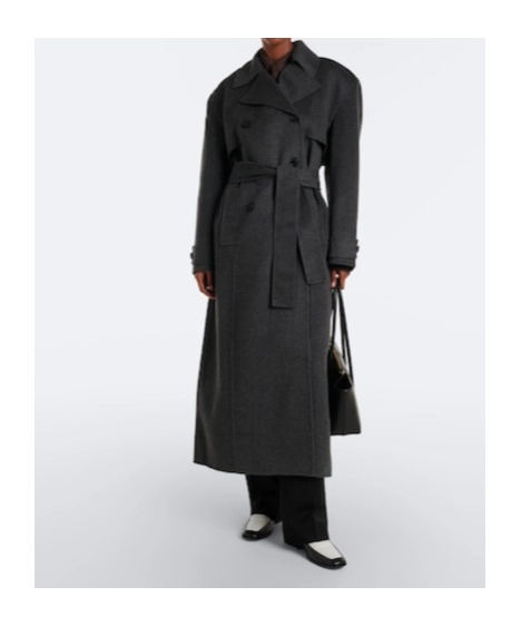 THE FRANKIE SHOP Nicola Belted Wool-cashmere Coat