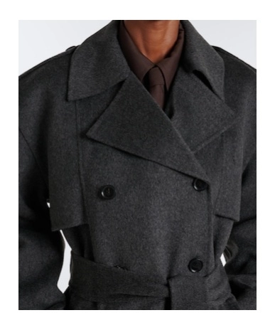 THE FRANKIE SHOP Nicola Belted Wool-cashmere Coat