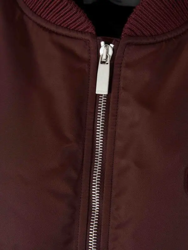 Off-White Logo-patch Zip-up Bomber Jacket