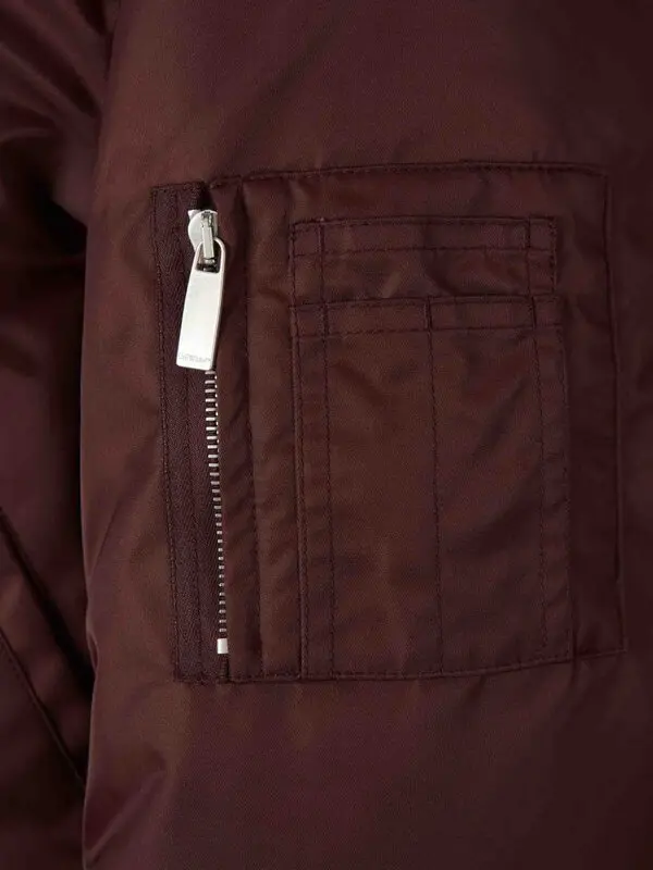 Off-White Logo-patch Zip-up Bomber Jacket