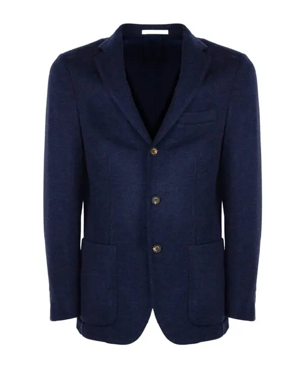 Eleventy Single-breasted Patch Pocket Blazer