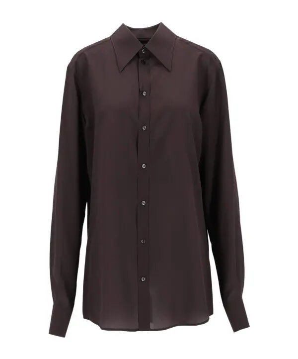 Dolce & Gabbana Long Sleeve Shirt - Brown