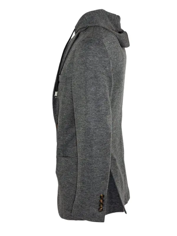 Eleventy Single-breasted Hooded Jacket