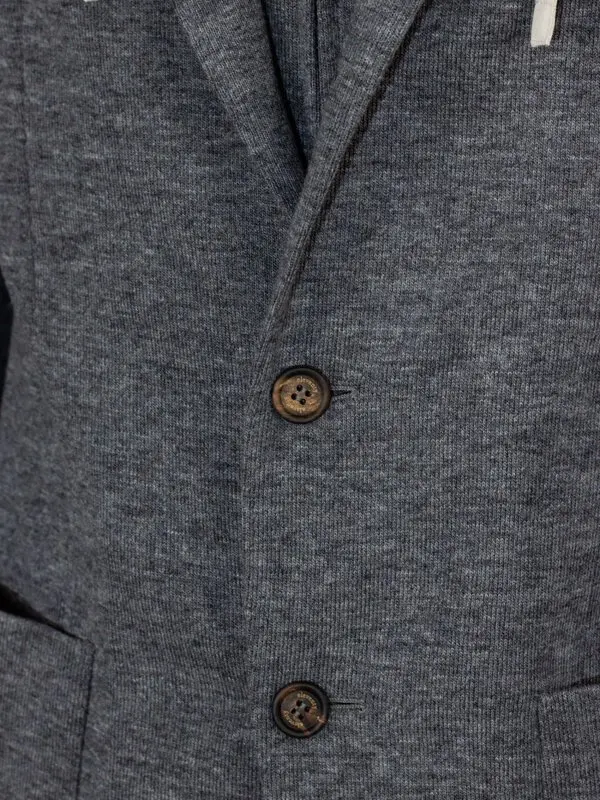 Eleventy Single-breasted Hooded Jacket