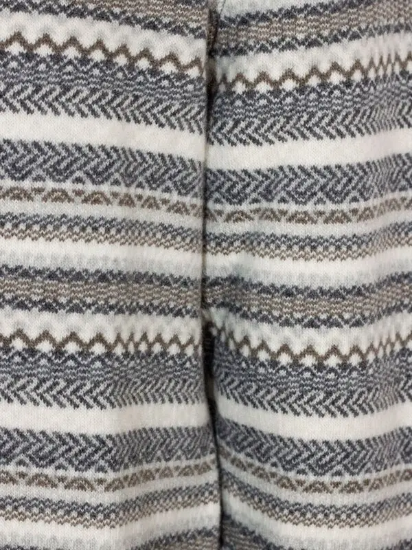 Eleventy Jacquard Crew-neck Knitted Sweater