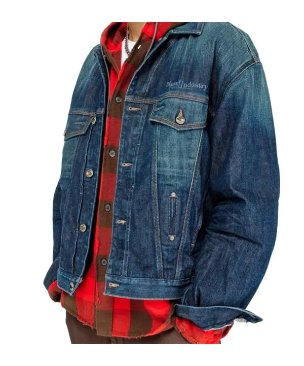 DIESEL® Distressed-hooded Shirt In Check Flannel