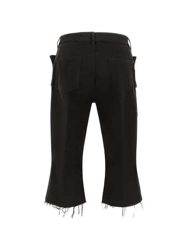 Rick Owens Tower Runway Cargo Bolan Distressed Cut Off Trousers