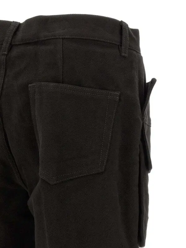 Rick Owens Tower Runway Cargo Bolan Distressed Cut Off Trousers