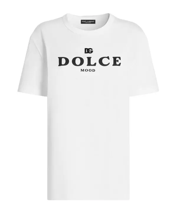 Dolce & Gabbana Dolce Gabbana Logo Printed Crewneck T-shirt