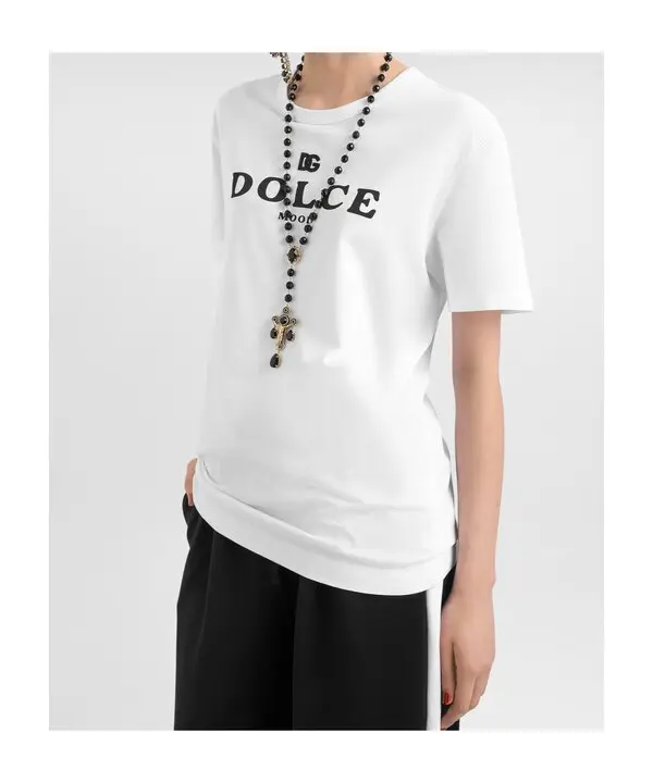 Dolce & Gabbana Dolce Gabbana Logo Printed Crewneck T-shirt