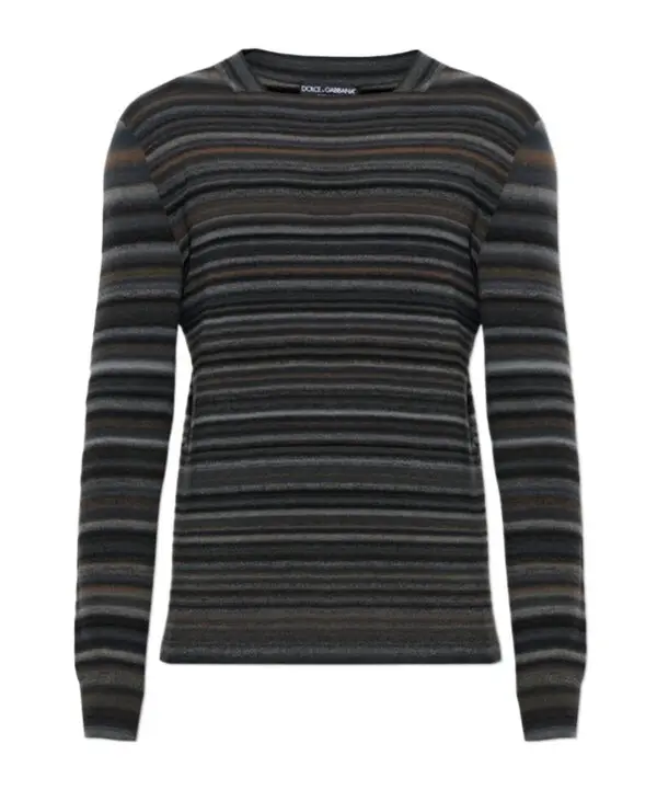Dolce & Gabbana Long-sleeved Knitwear - Grey