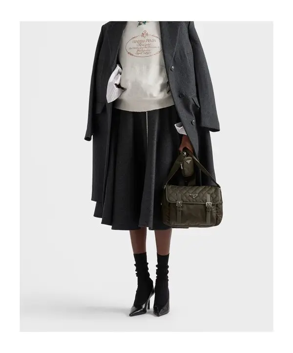 Prada Quilted Re-nylon Shoulder Bag