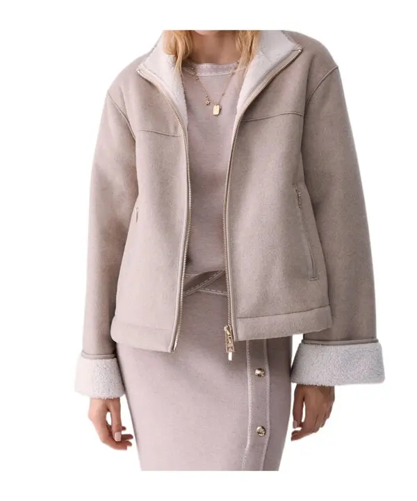 Liu Jo Boxy Synthetic Shearling Coat