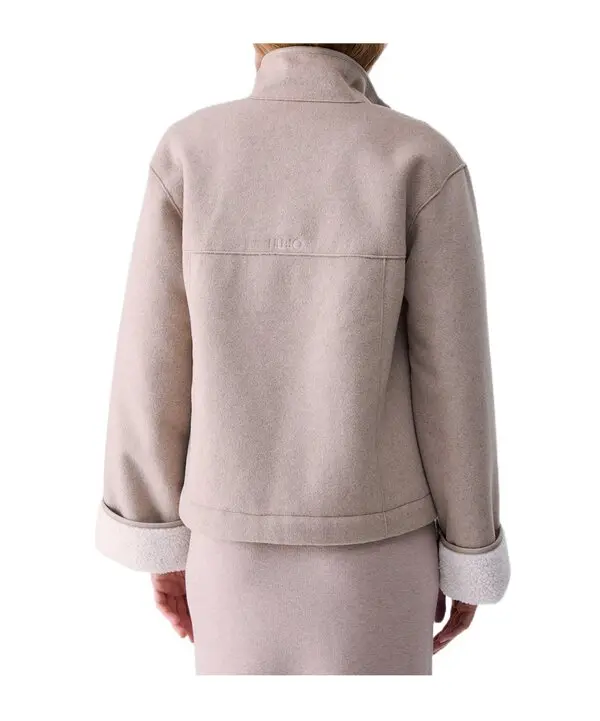 Liu Jo Boxy Synthetic Shearling Coat