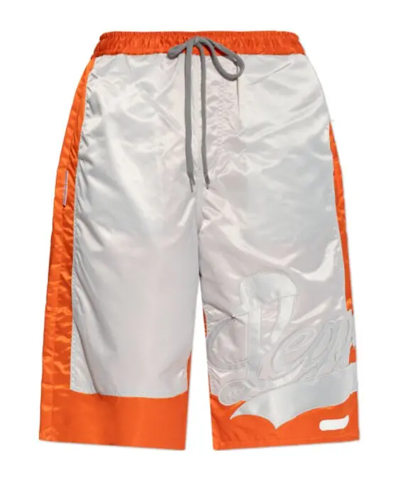 PDFCHANNEL Logo-embroidered Colour-block Shorts