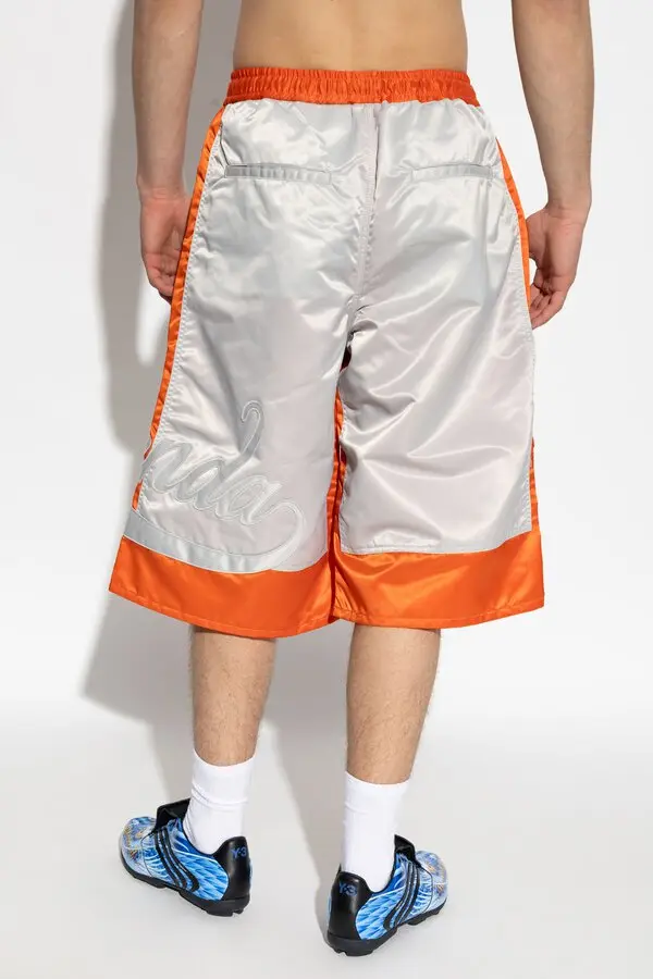 PDFCHANNEL Logo-embroidered Colour-block Shorts