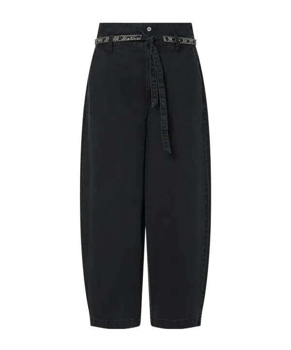 Liu Jo Balloon Trousers With Embroidered Belt