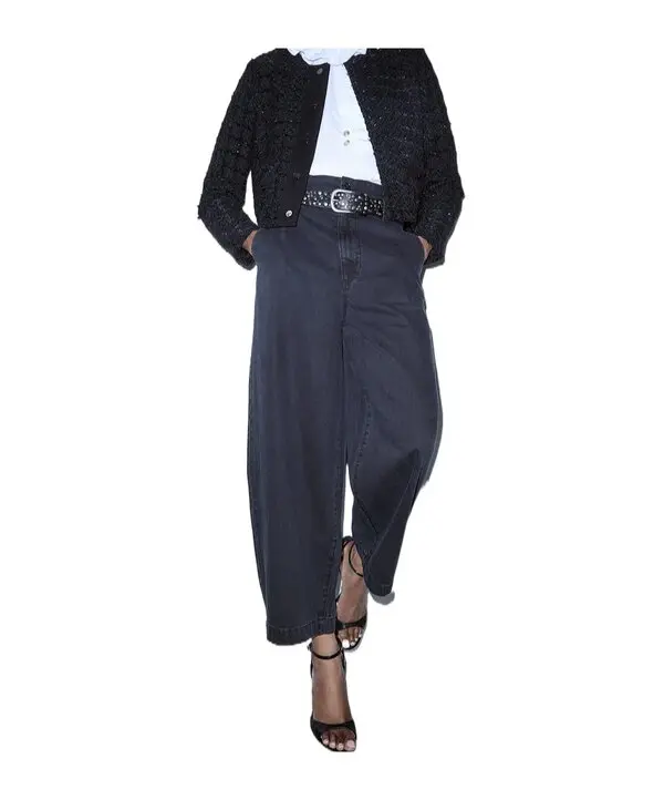 Liu Jo Balloon Trousers With Embroidered Belt